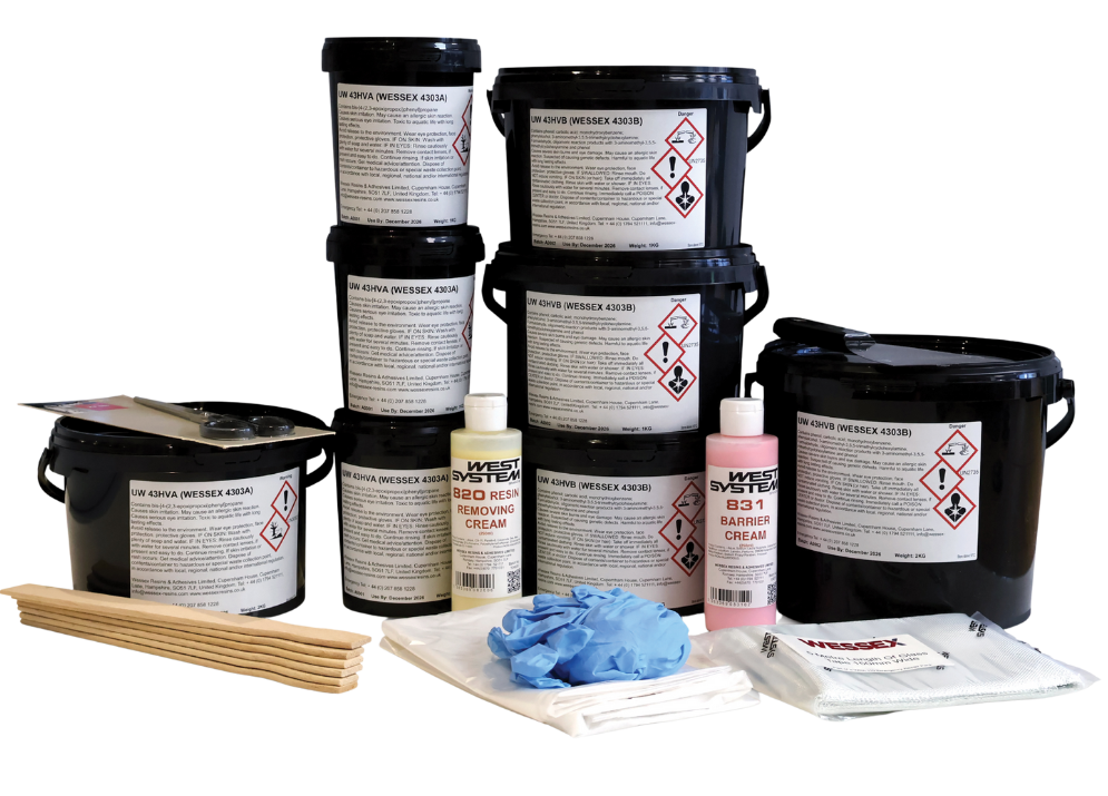 Emergency Underwater Repair Pack 110 (UW43) | Wessex Resins & Adhesives
